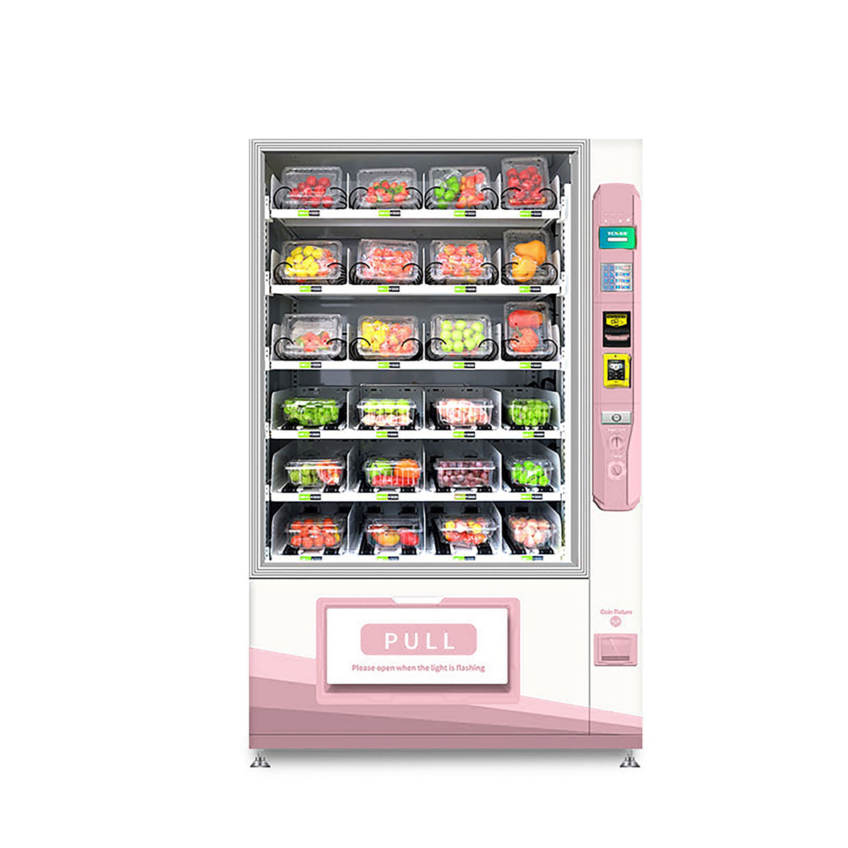 Conveyor Belt Lift Refrigerated Vending Machine – All That Frosting Cakery